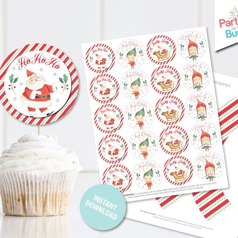 Elf Cupcake Topper - Etsy