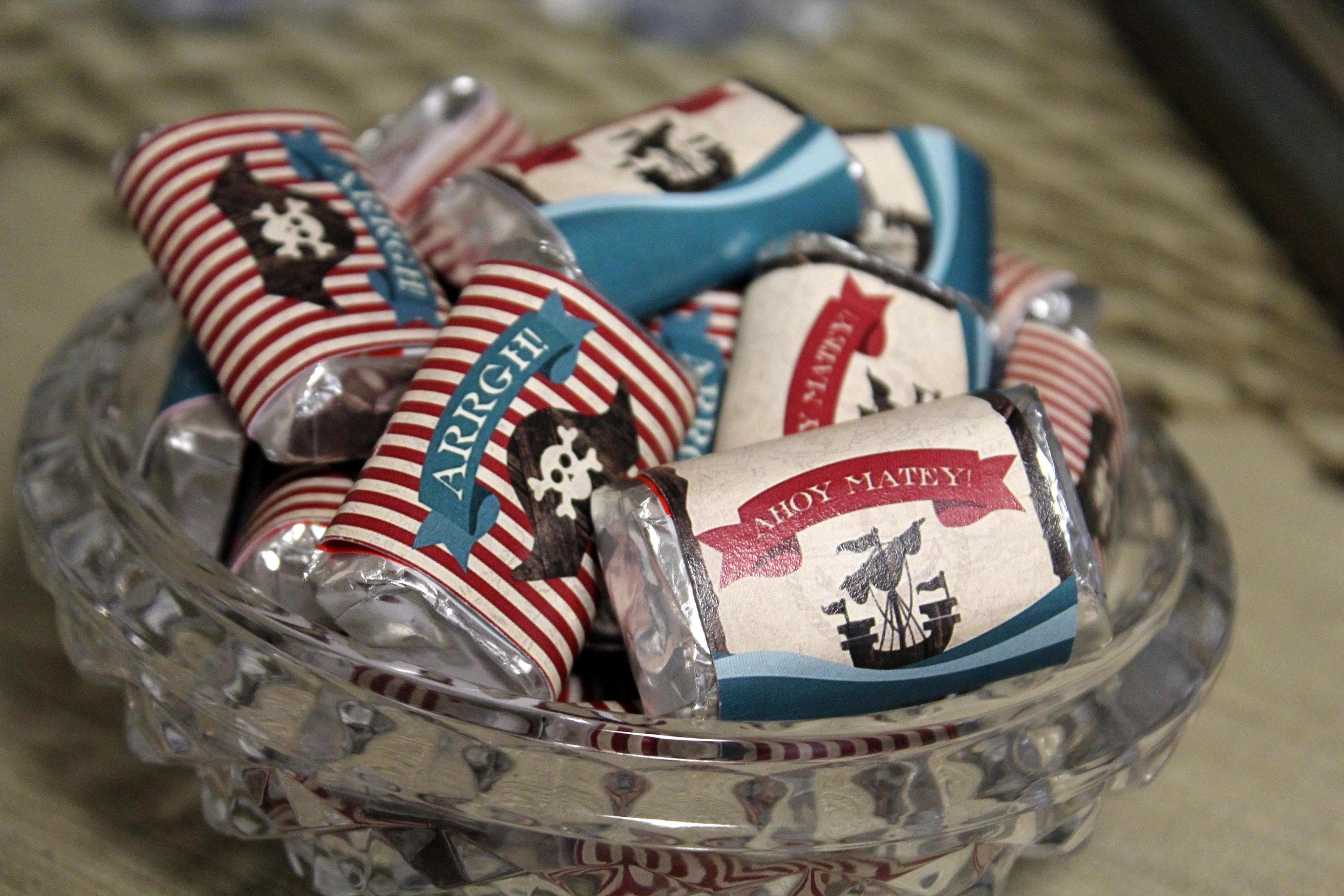 Candy Bar Wrappers Pirate Birthday Pirate Party Pirate | Etsy