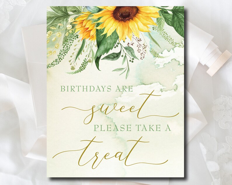 Sunflower Birthday Party Signs Little Sunflower Printable - Etsy