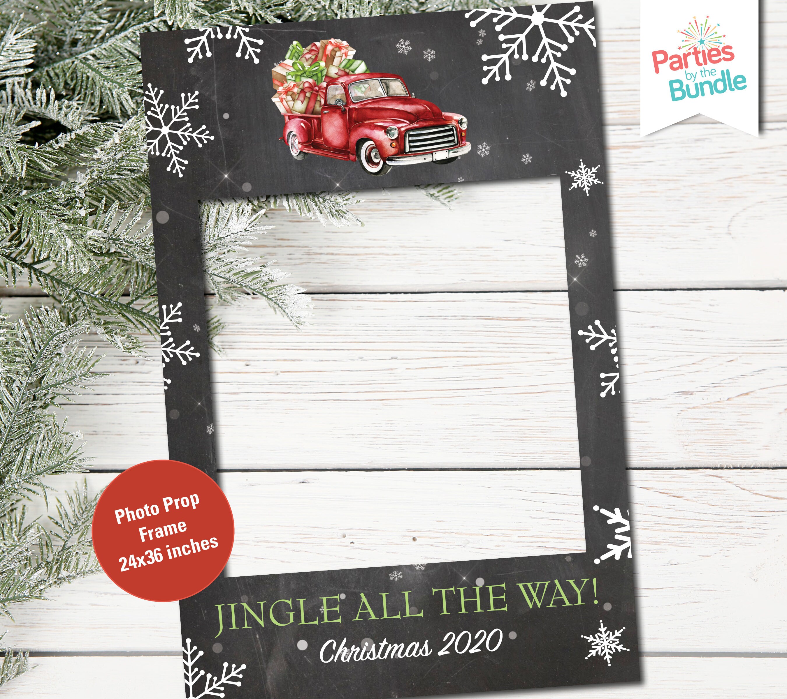 Christmas Photo Prop Frame, Fun Photo Booth Prop, Holiday Party Prop ...