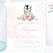 Pink Penguin Late Night Diapers Winter Baby Shower Diaper - Etsy