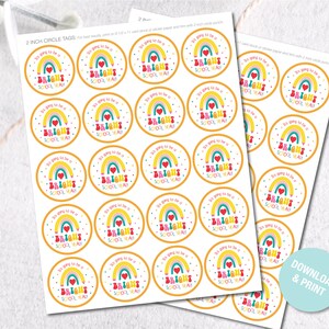 Back to School Gift Tags | First Day of School Circle Tag | Gift From ...