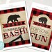 Lumberjack Birthday Party Decorations Poster Set Wall Art - Etsy