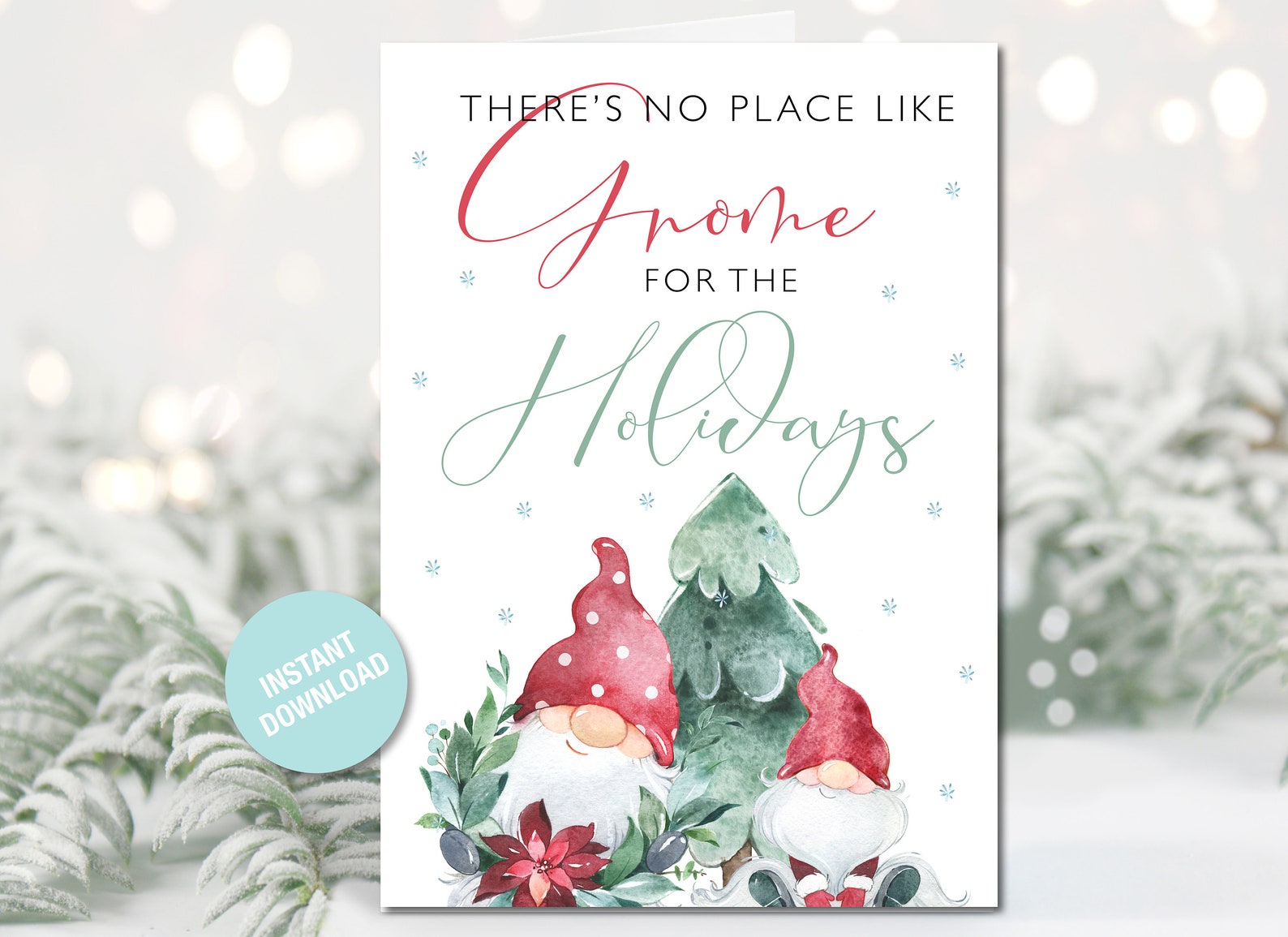 Gnome Christmas Party Posters Gnome Printables Gnome - Etsy