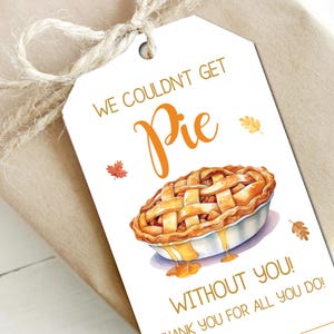 Thanksgiving Gift Tag | Baked Goods Favor Card | All That and a Slice ...