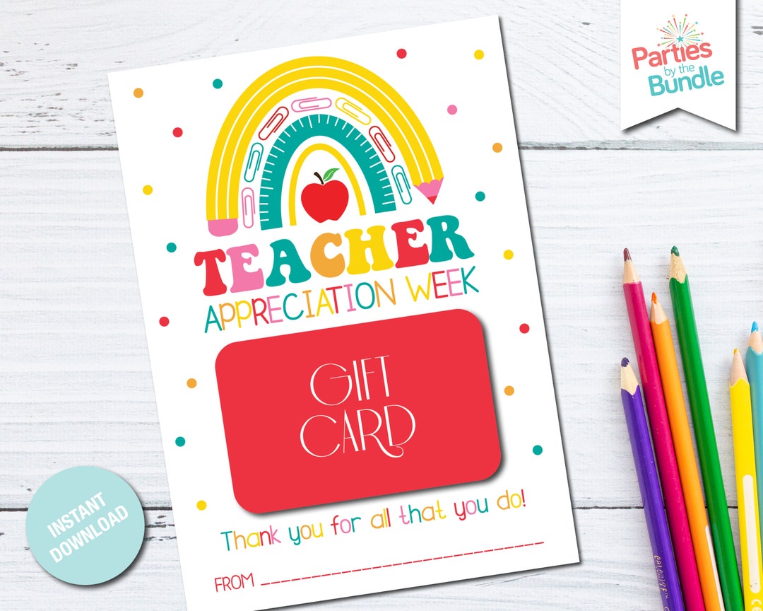 Teacher Appreciation Gift Card Holder | Back to School Teacher Gift ...