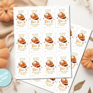 Thanksgiving Gift Tag | Baked Goods Favor Card | No Matter How You ...