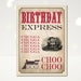 Vintage Train Birthday Party Printables Poster Set Train - Etsy
