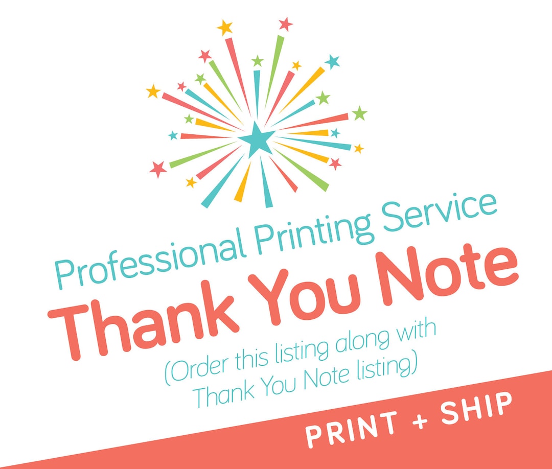 Professional Printing Service, Print and Ship, Thank You Note Printing ...