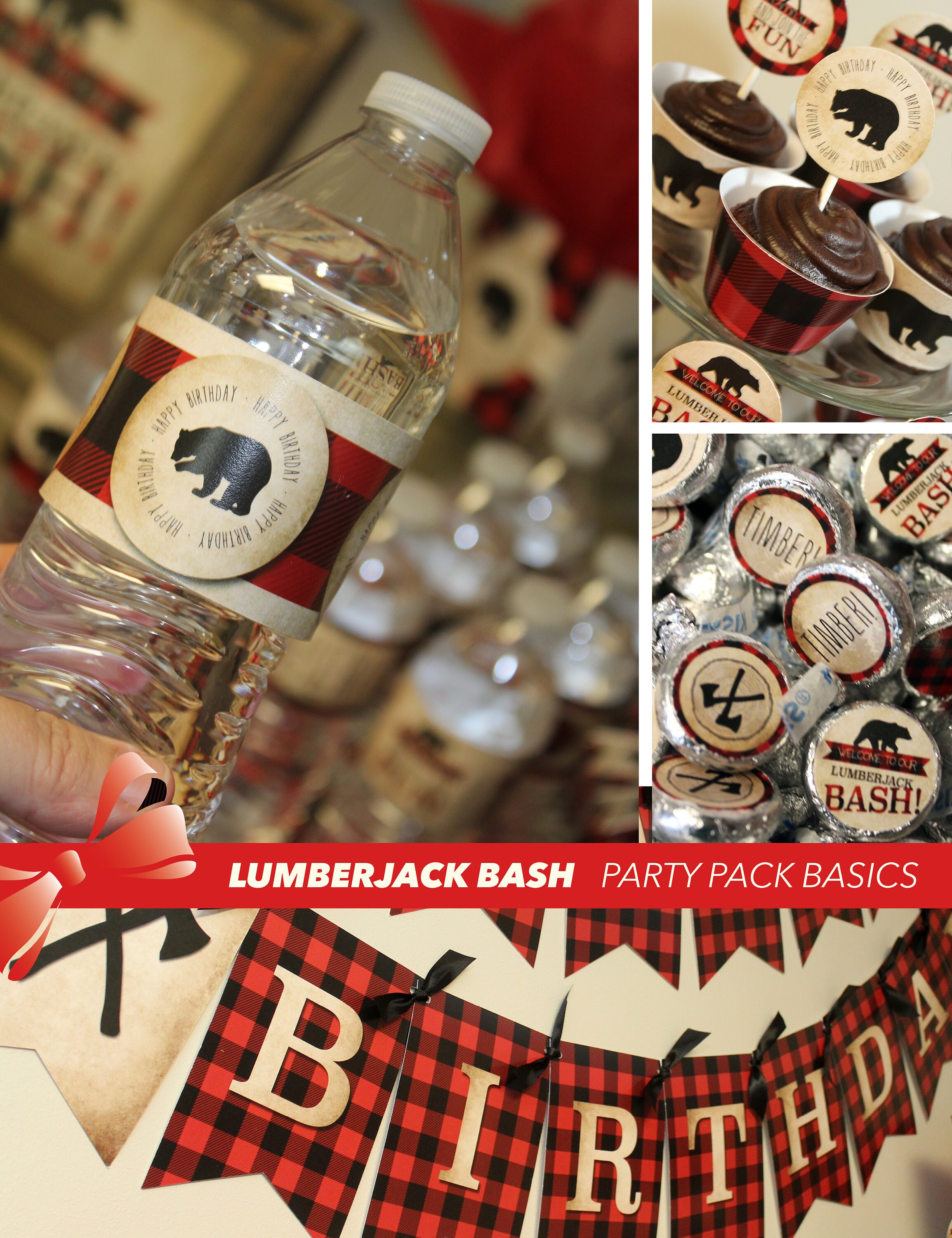 Lumberjack First Birthday Lumberjack Printable Party - Etsy Canada