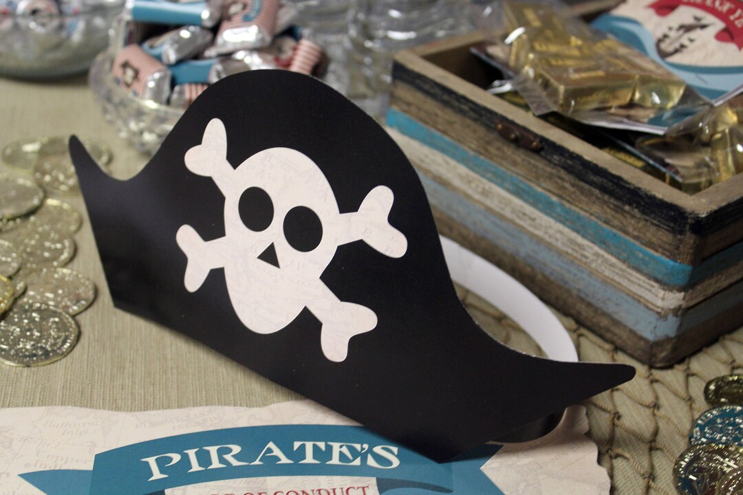 Party Hats Pirate Birthday Party Hats Pirate Party Hats - Etsy