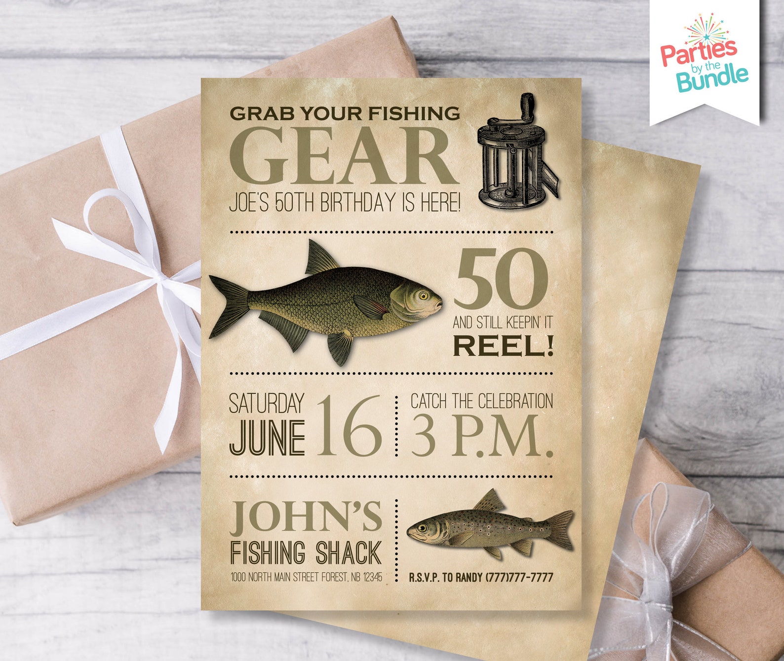 Fishing Invitation Fishing Party Invitation Fishing Birthday - Etsy