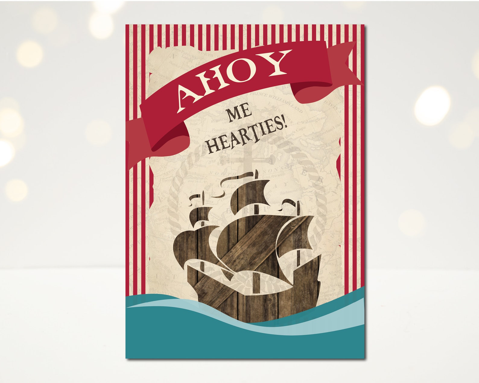 Pirate Party, Pirate Posters, Party Decorations, Pirate Party Decor ...