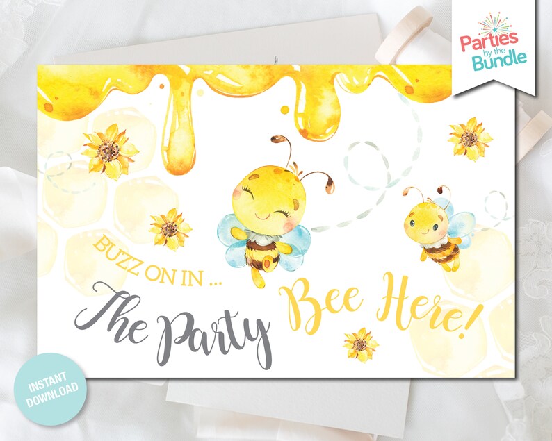 Bee-day Yard Sign Bee Birthday Party Sign Bee Birthday - Etsy