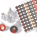 Santa Kiss Stickers, Christmas Kiss Circles, Santa Printables ...