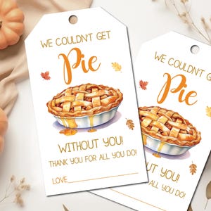 Thanksgiving Gift Tag | Baked Goods Favor Card | All That and a Slice ...