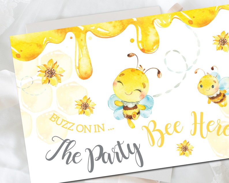 Bee-day Yard Sign Bee Birthday Party Sign Bee Birthday - Etsy
