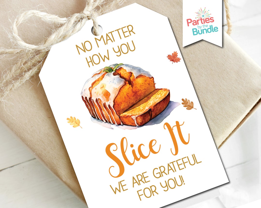 Thanksgiving Gift Tag Baked Goods Favor Card No Matter How - Etsy