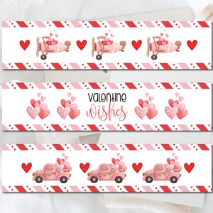 Valentine Water Bottle Labels, Printable Water Bottle Wrappers ...