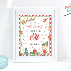 Make Your Elf at Home Christmas Welcome Sign Welcome Home Christmas ...
