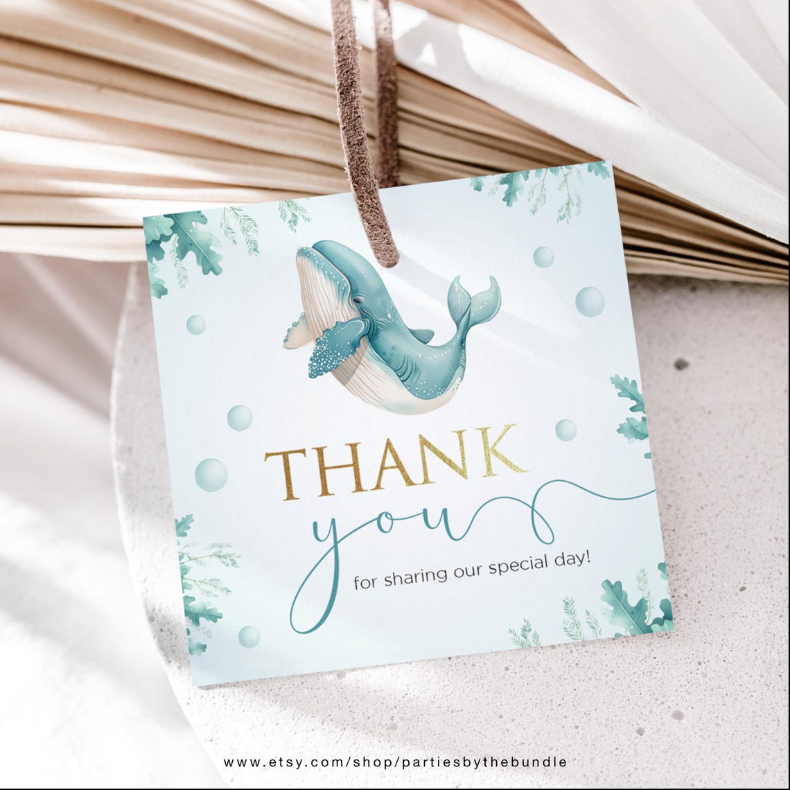 Under the Sea Baby Shower Favor Tag | Ocean Theme Gift Tag | Nautical ...