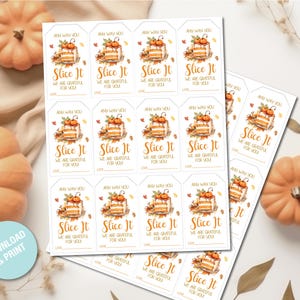 Thanksgiving Gift Tag | Fall Harvest Baked Goods Favor Card | Any Way ...