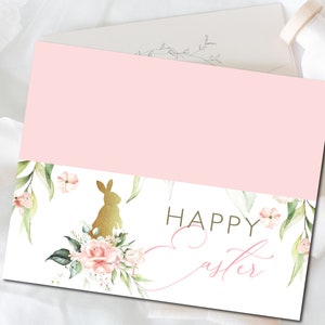 Easter Treat Bag Toppers, Floral Easter Bunny Treat Toppers, Printable ...