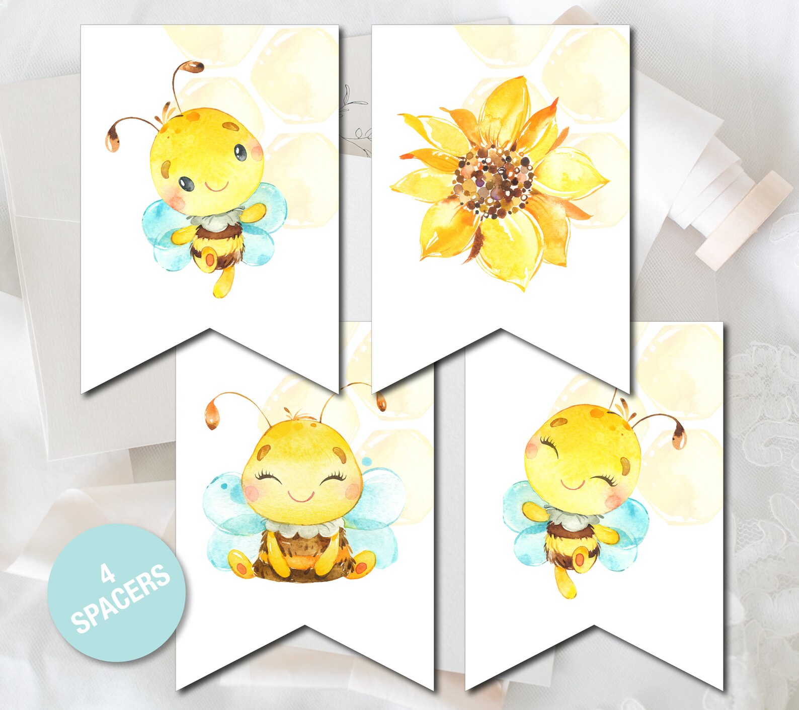 Mommy to Bee Baby Shower Banner Banner Bunting Party - Etsy