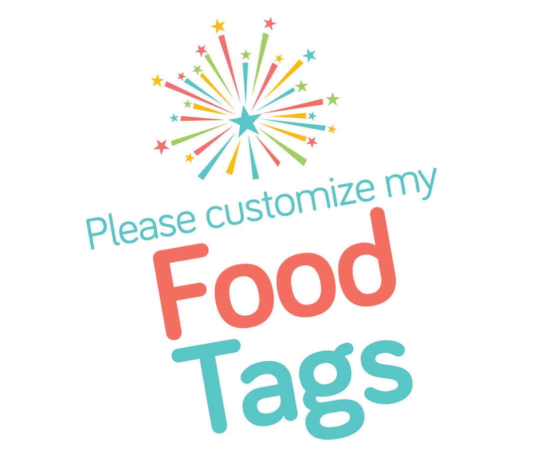 Customized Food Tags ADD ON, Seating Card, Buffet Cards, Food Tent Card ...