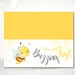 Bee Birthday Treat Bag Toppers, Printable Favors, Candy Bag Topper ...