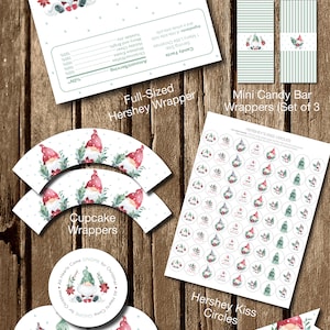 Gnome Decoration Kit Gnomes Christmas Printable Party Bundle - Etsy