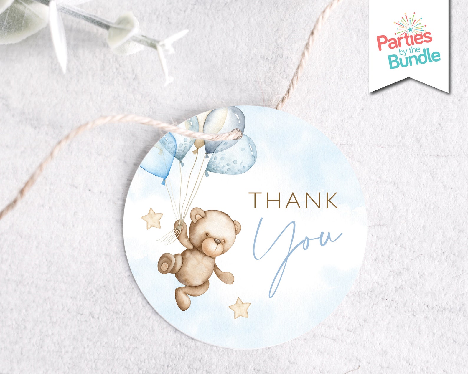 Teddy Bear Circle Gift Tags Printable Tags 2 Inch Circle - Etsy