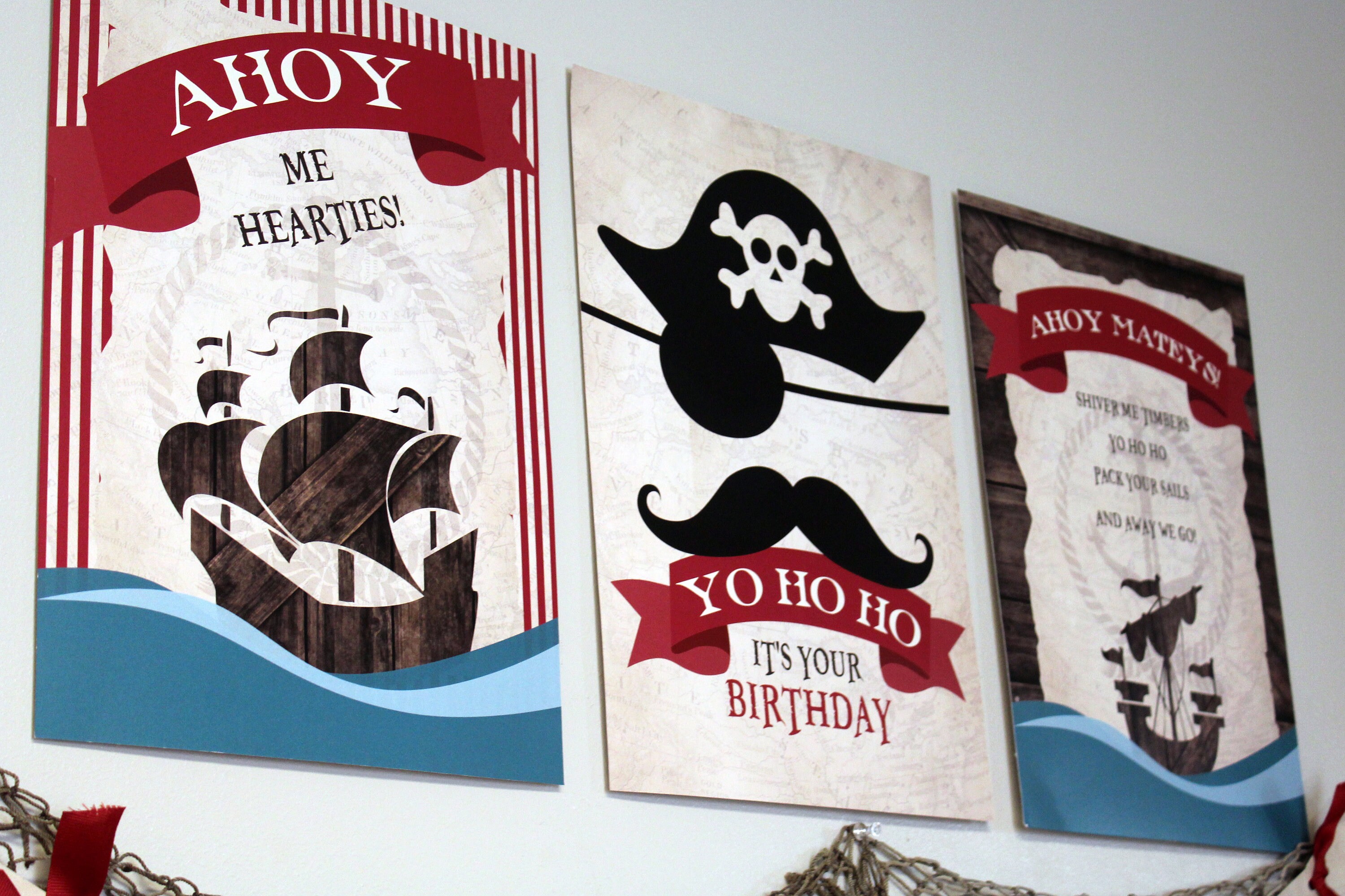 Pirate Party Pirate Posters Party Decorations Pirate Party | Etsy