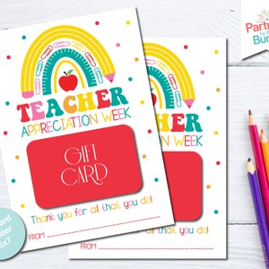 Teacher Appreciation Gift Card Holder | Back to School Teacher Gift ...