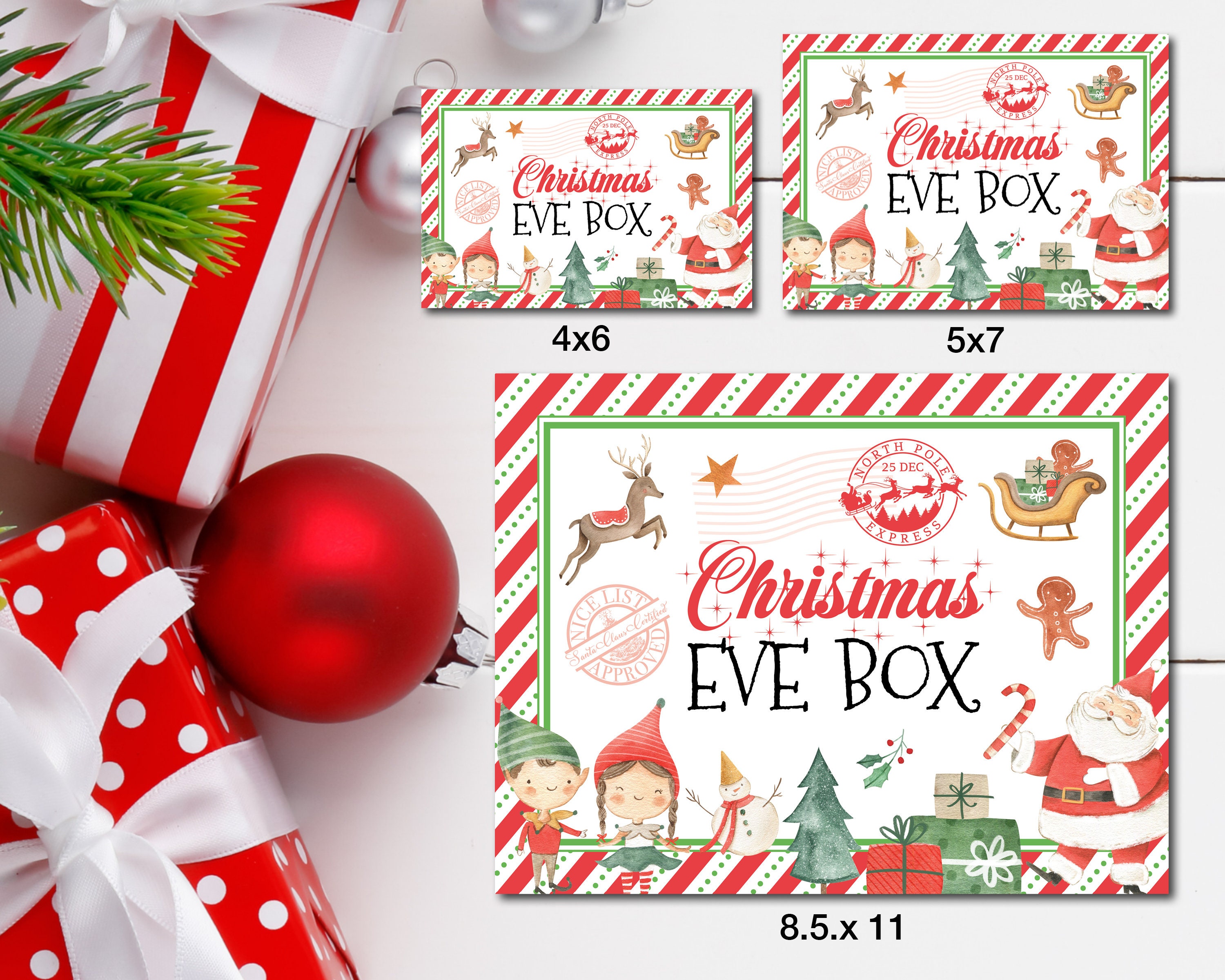 Christmas Eve Box Printable Label: Special Delivery Sign (INSTANT ...