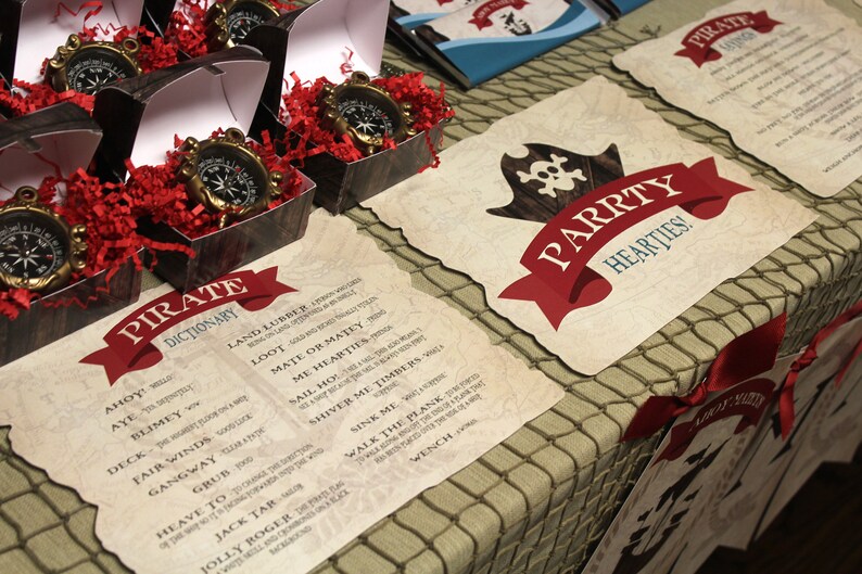 Party Signs Pirate Birthday Pirate Party Birthday Signs | Etsy