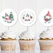 Gnomes Cupcake Toppers, Gnome Decorations, Cupcake Wrapper, Christmas ...