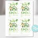 Printable St. Patrick's Day Gift Tag, Shamrock Rainbow Favor Tag ...