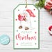 Christmas Gnomes Gift Tag | Printable Holiday Favor Label | DIGITAL ...