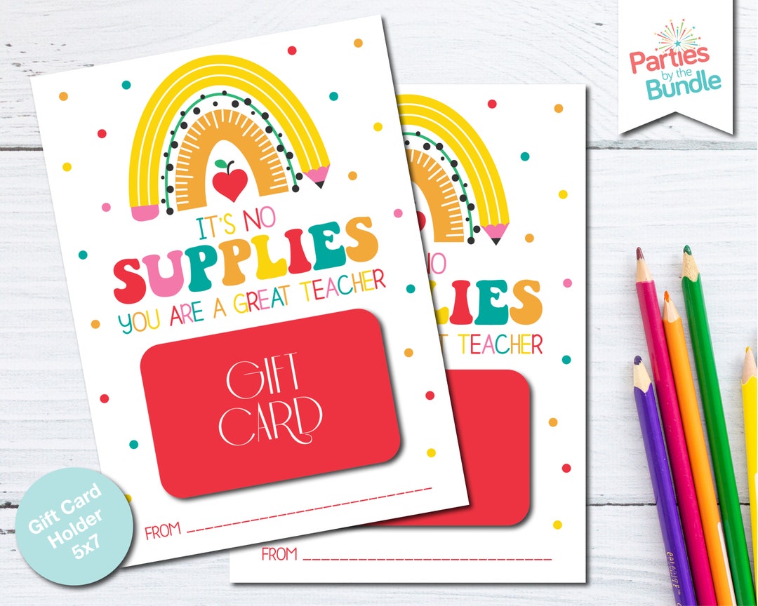 Teacher Appreciation Gift Card Holder | Back to School Teacher Gift ...