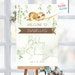 Sloth Baby Shower Welcome Sign Sloths of Fun Easel Decoration DIGITAL ...