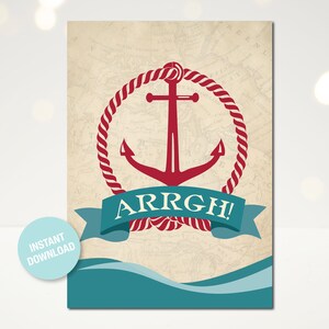 Pirate Party, Pirate Posters, Party Decorations, Pirate Party Decor ...
