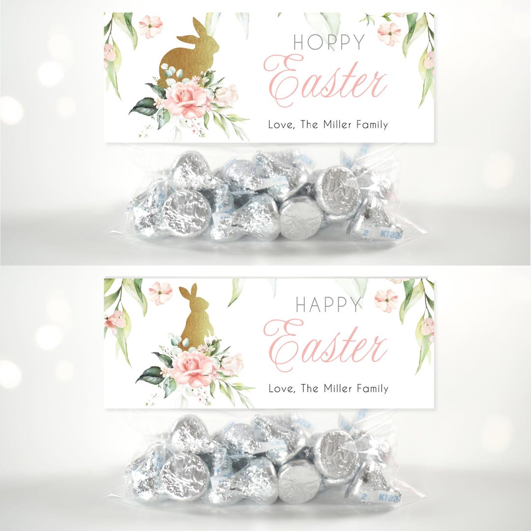 EDITABLE Easter Treat Bag Topper | Bunny Treat Toppers Printable ...