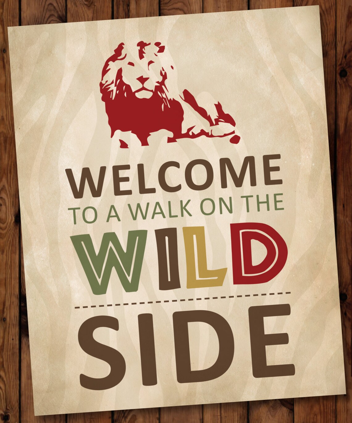 Safari Birthday Party Decorations Welcome Sign Jungle Safari | Etsy