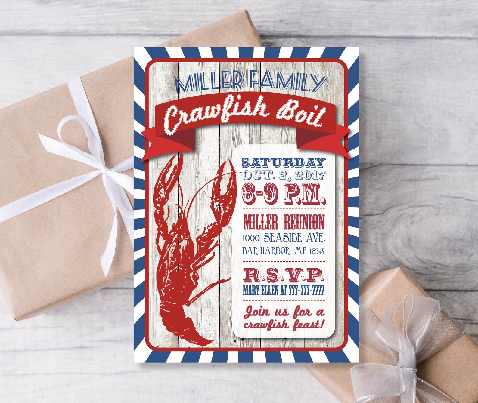 Crawfish Boil Invitation Crawfish Party Invitation Louisiana - Etsy