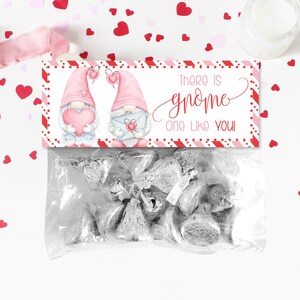 Valentine's Day Treat Topper, There's Gnome One Like You, Printable ...