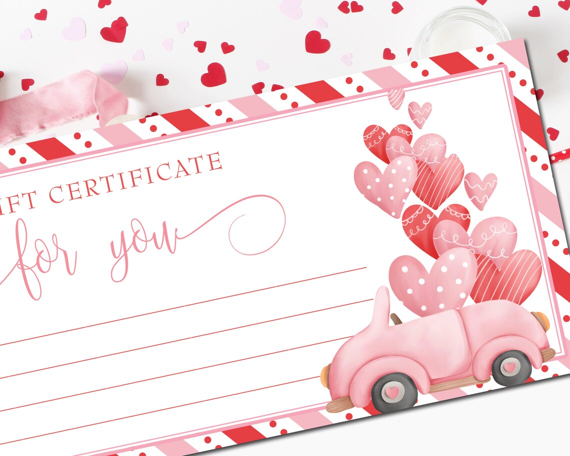 Printable Valentine's Day Gift Certificate - Etsy