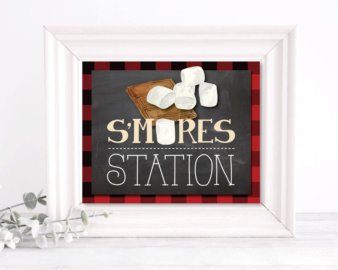 S'mores Station Printable Sign, Smores Bar Sign, S'mores Party ...