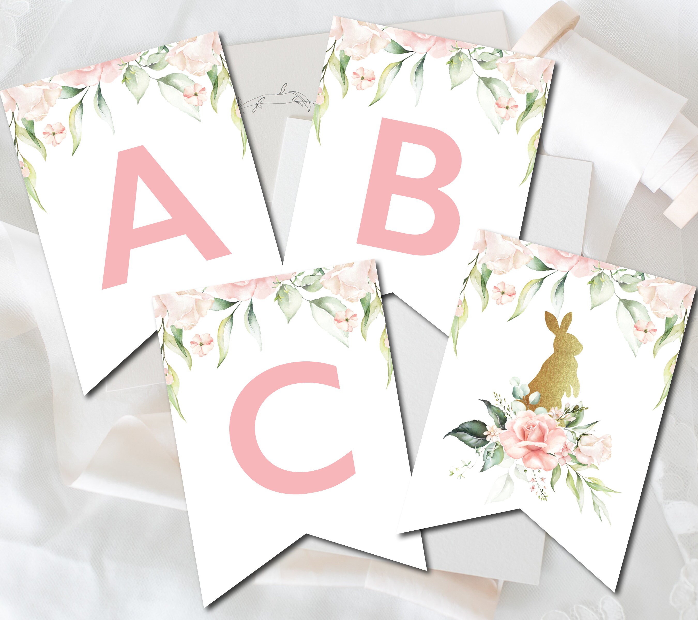 Easter Party Banner, Printable Easter Banner, Easter Bunting, Party ...