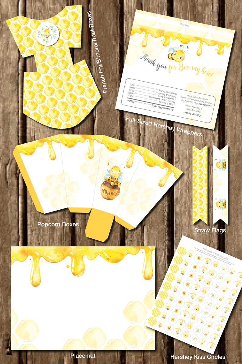 Bee Birthday Party Bundle Bee Day Party Kit Bee Day 1st Printable ...